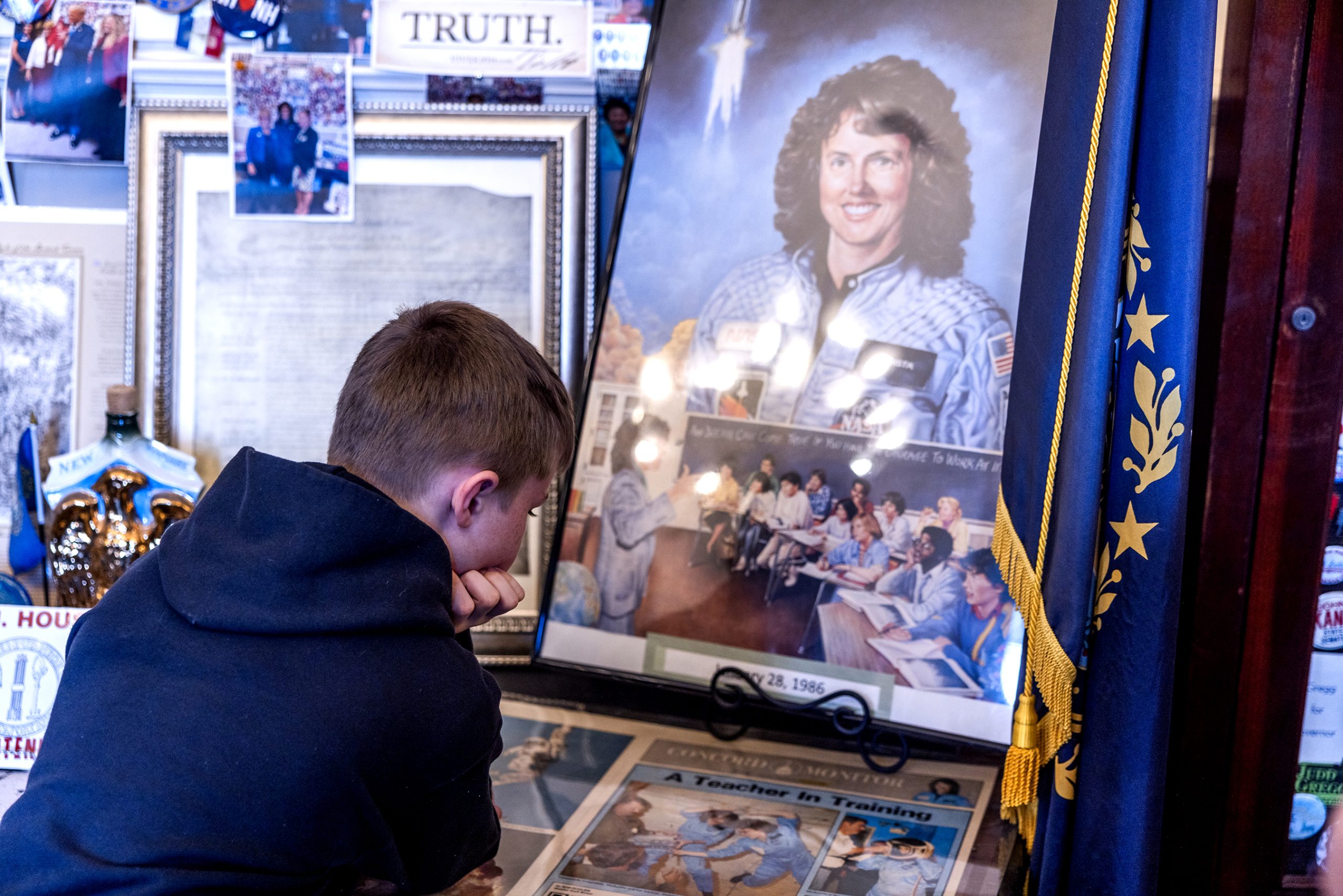 In their classrooms, children learn about ‘New Hampshire’s Christa ...
